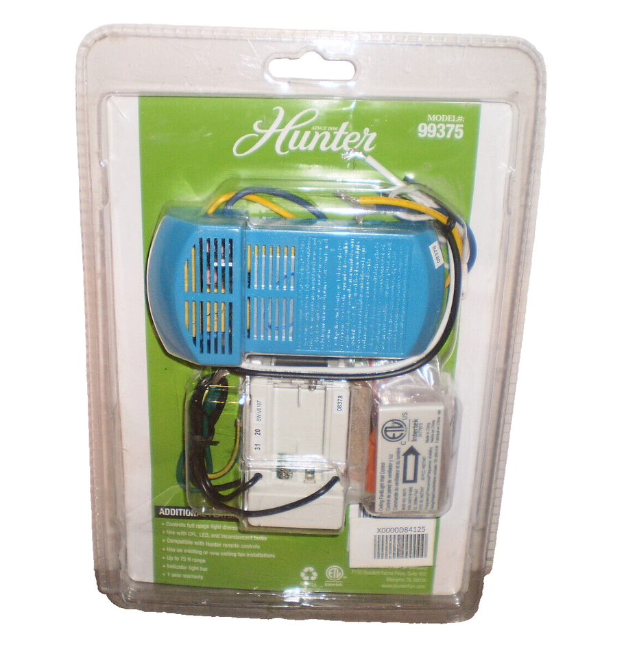 Hunter Universal Ceiling Fan Wall Control, White 99375 FACTORY SEALED ...