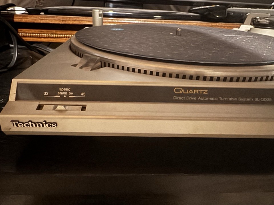 Technics Quartz SL-QD35 Turntable Audio Technica Stylus Plays Perfect ...