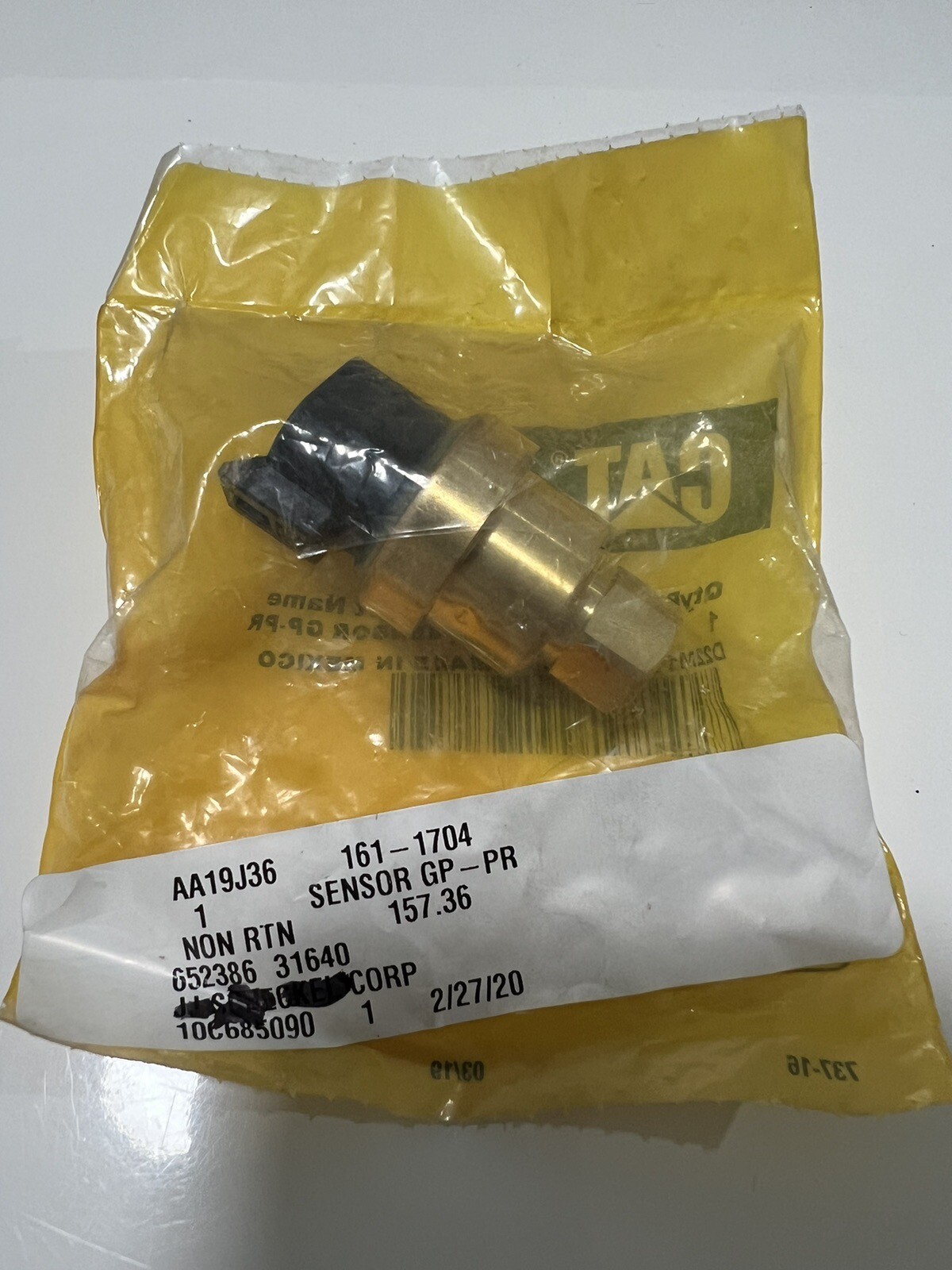 161-1704 Genuine CAT Caterpillar Low Pressure Sensor 1611704 OEM for ...