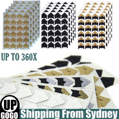360 pcs 3D Self-adhesive Postcard Photo Frame Corner Sticker Scrapbook ...