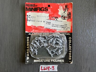 15mm Minifigs Napoleonics France Old Guard Grenadiers Advancing w/Com ...