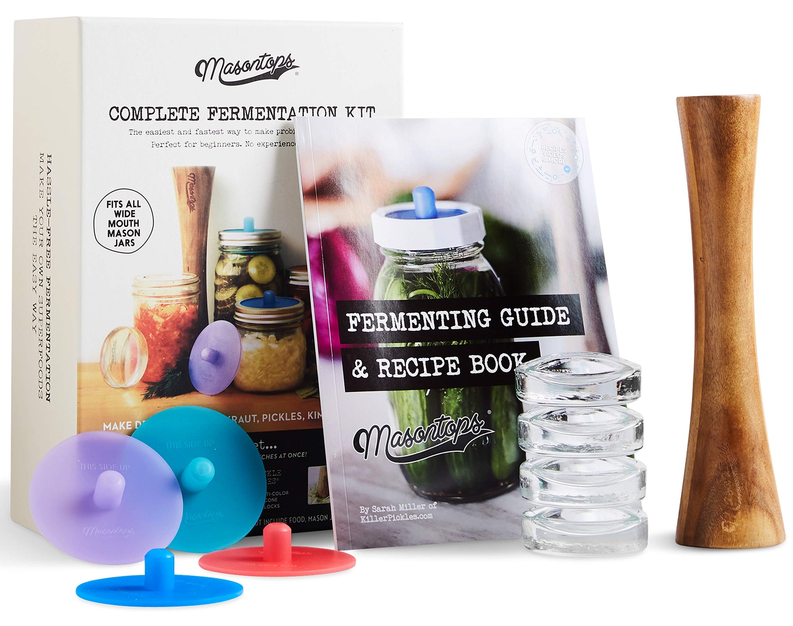 Complete Mason Jar Fermentation Kit Pickle Kit Sauerkraut Making Kit