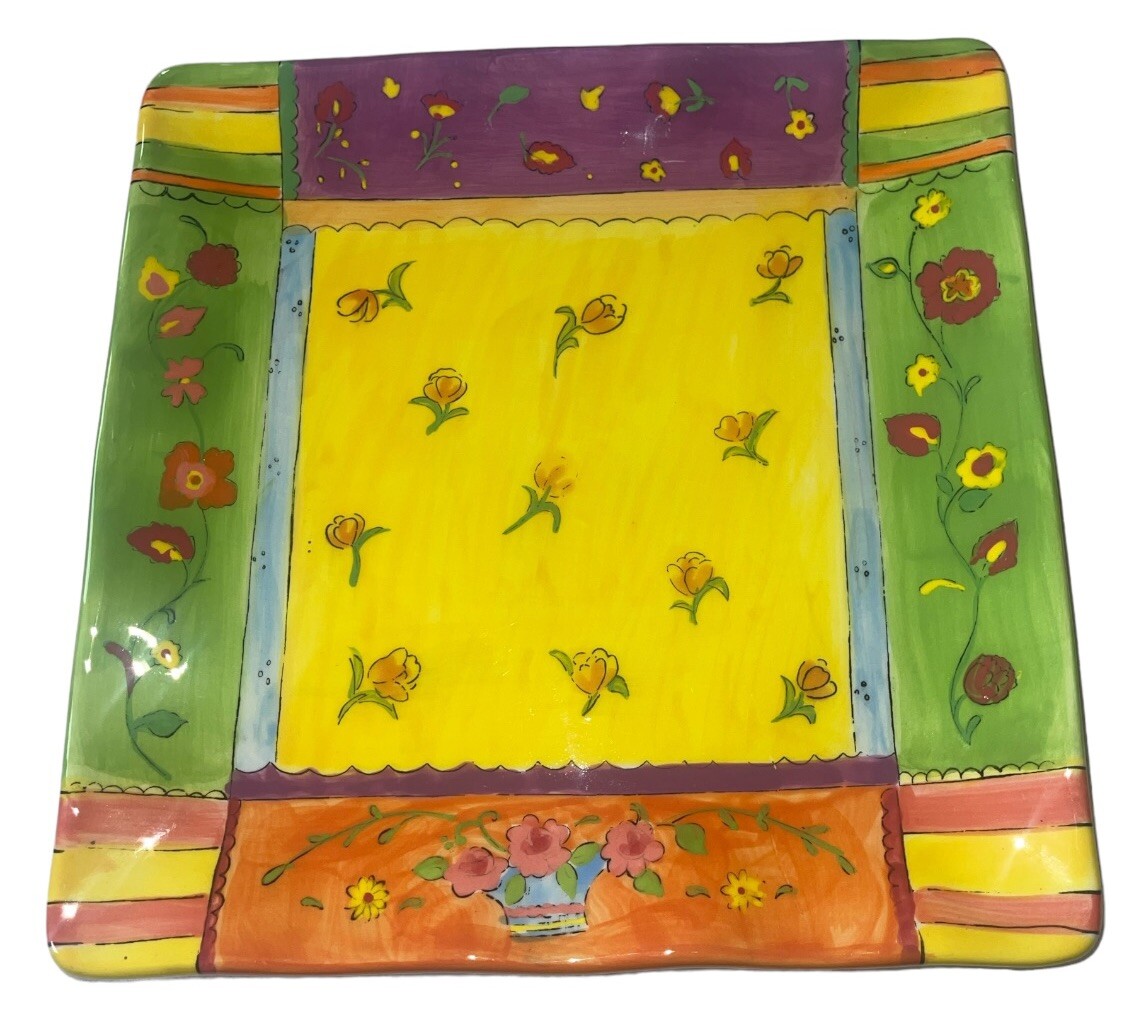 Certified International Floral Brights by artist Sue Zipkin 11" Plate ...