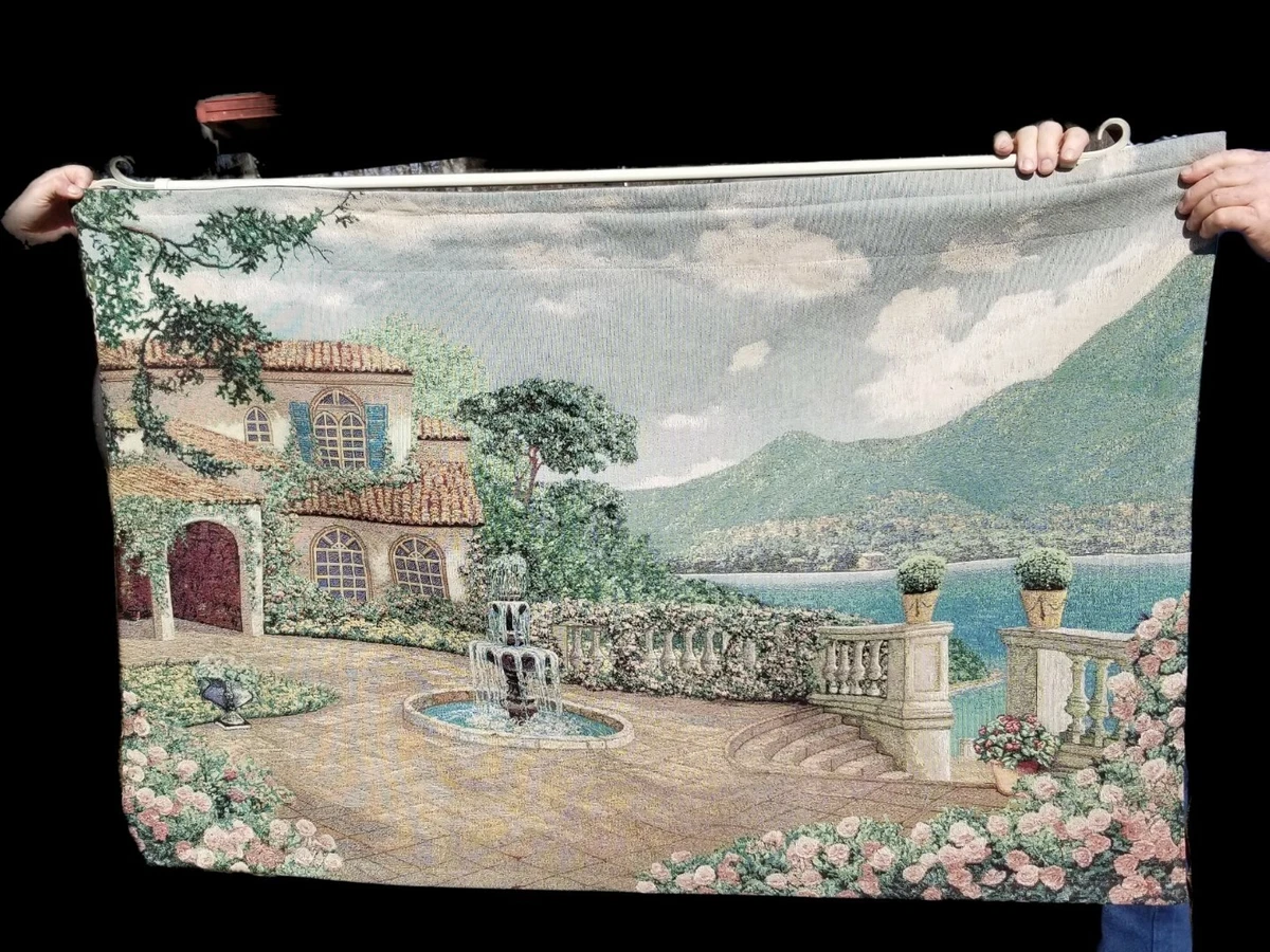 Mediterranean Summer Tapestry Wall Hanging Grande 66 x 36 www ...