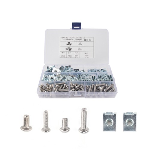 Boxed 100x Stainless Steel Car Body Panel U Clips U Nuts Speed ...