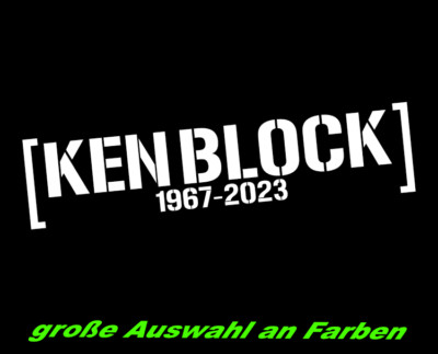 Ken Block RIP Aufkleber Rally Legende Autoaufkleber Tuning Sticker ...
