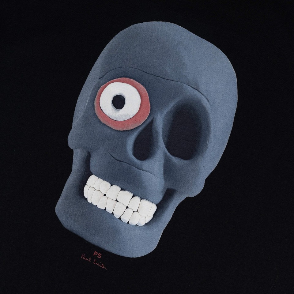Paul Smith One Eye Skull T-Shirt Black | eBay