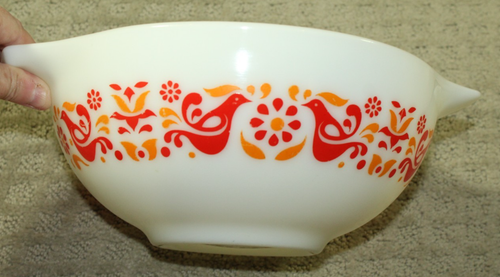 Vintage Pyrex Friendship Birds 2 1/2Qt Cinderella Mixing Bowl 443 | eBay