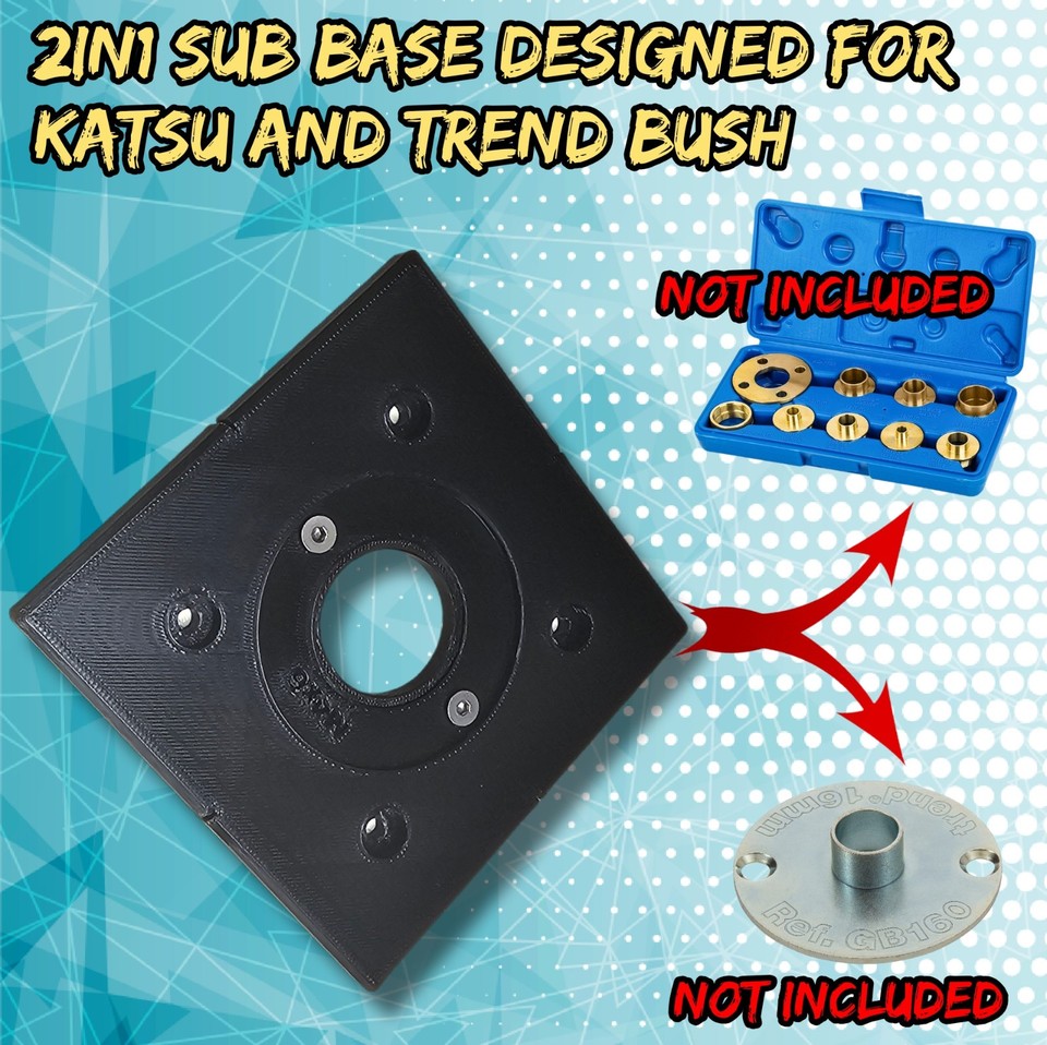 Makita DRT50 RT0700 RT0702 2in1 GUIDE BUSH KATSU TREND base plate ...