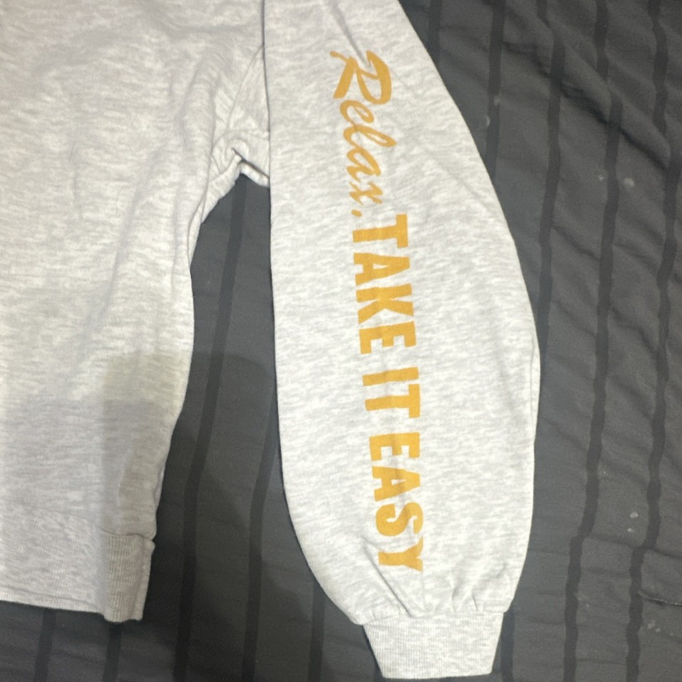 Ascot Hart Gray Pullover Sweatshirt Women's XL Take Time To Just Be ...