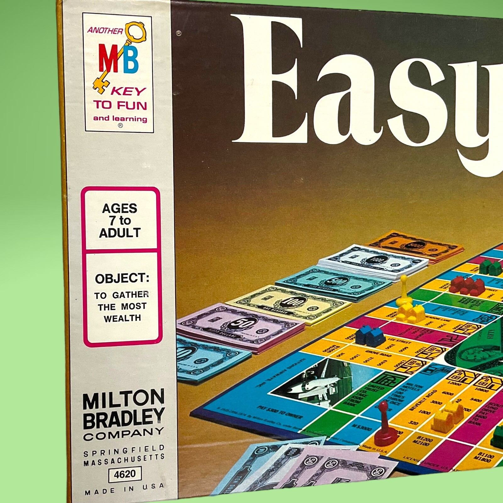 Vintage 1974 Milton Bradley Easy Money Board Game Pieces Sealed Never ...