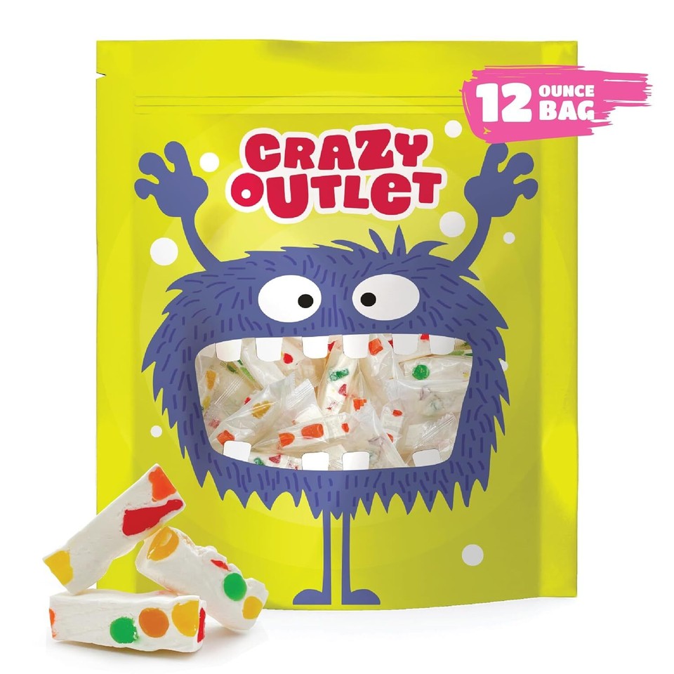 Jujube Candy Nougat with Jelly Pieces, Individually Wrapped, 12-Ounce ...