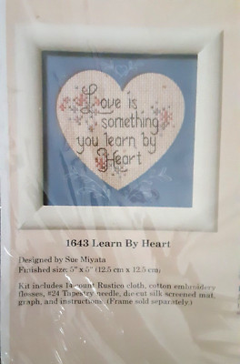 Vintage Creative Circle Cross Stitch Kit 1643 LEARN BY HEART Sewing ...