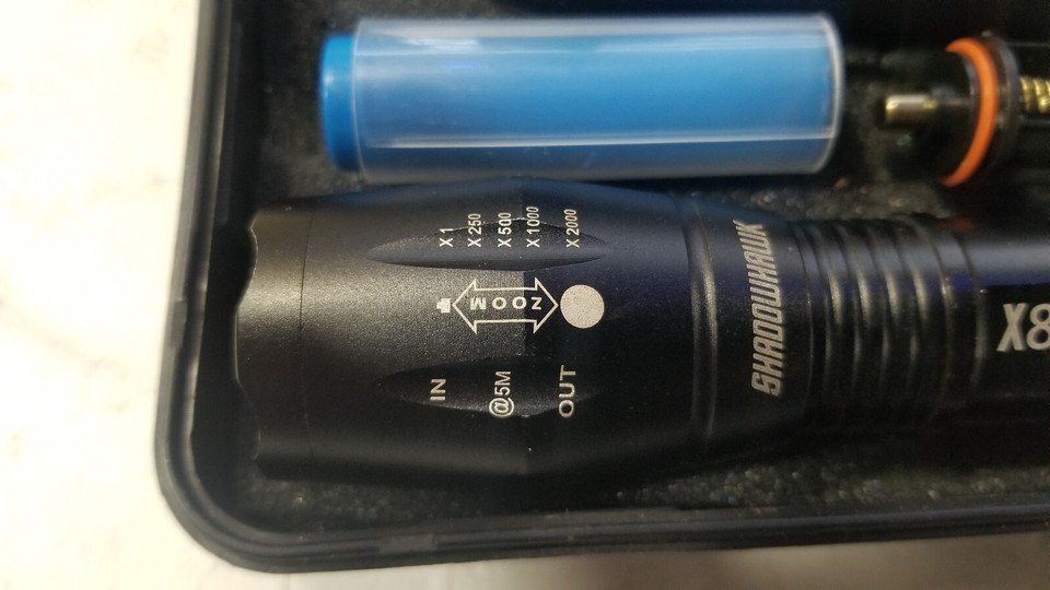 Shadowhawk Tactical Striking Telescopic Flashlight X800 Battery Charger ...