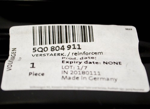 NEW AUDI A3 S3 8V LEFT COWL EXTENSION FILLER PLATE 5Q0804911 OEM NO ...