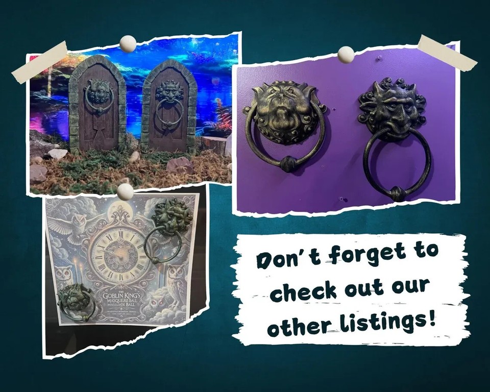 LABYRINTH Inspired Door Knocker set HAND MADE Patina | eBay