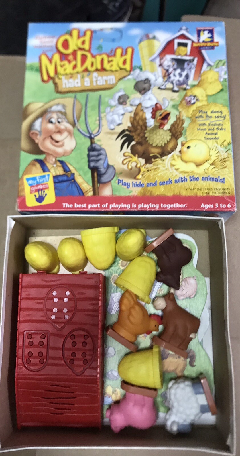 1996 Old MacDonald Had a Farm Game by Milton Bradley100 Complete Tested ...