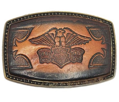 Vintage Alumaline Honda Goldwing Leather Logo Belt Buckle Motorcycle ...