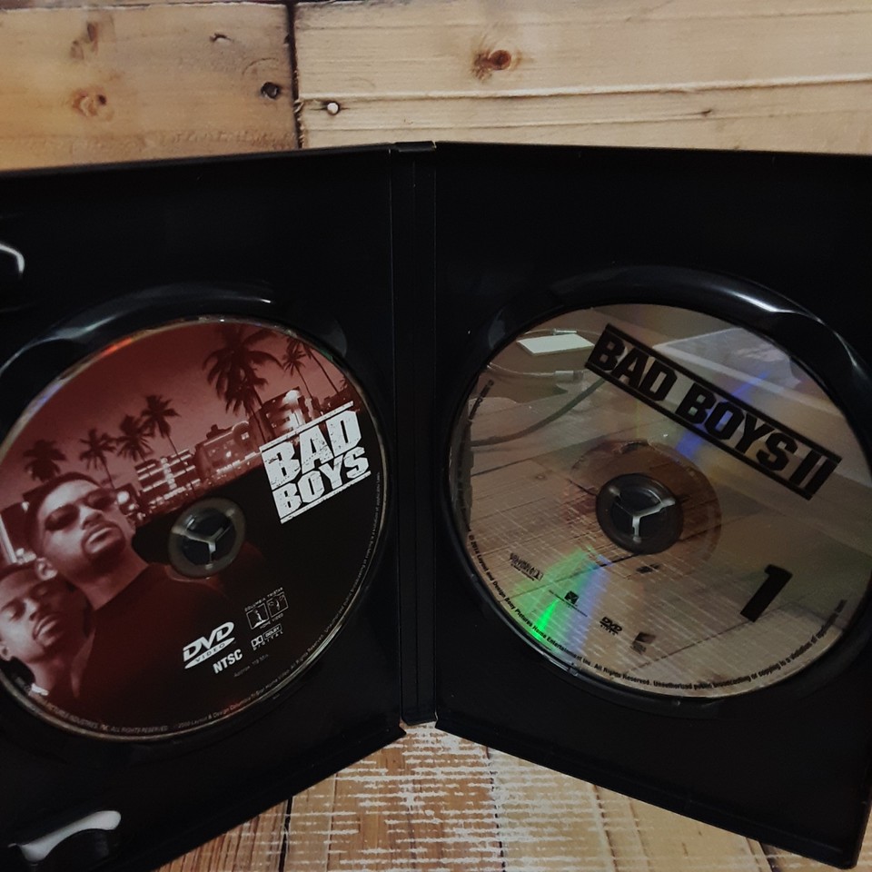 Bad Boys Bad Boys II Double Feature DVD Used Action Comedy Will Smith ...