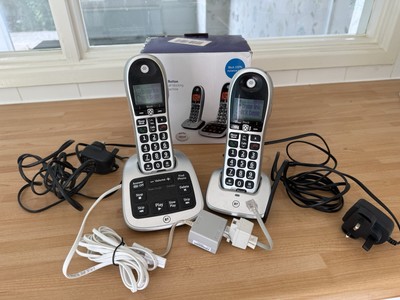 BT4600 Twin Pack Cordless Ansaphone Big Buttons - Good Condition ...