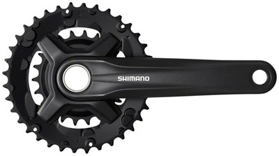 Shimano FC-MT210-2 175mm 9-Speed MTB Crankset with Hyperdrive, Riveted ...