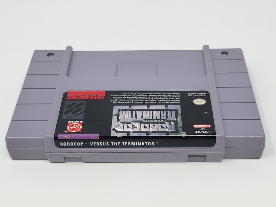 RoboCop vs Terminator Super Nintendo 1993 Authentic SNES Cart Tested ...
