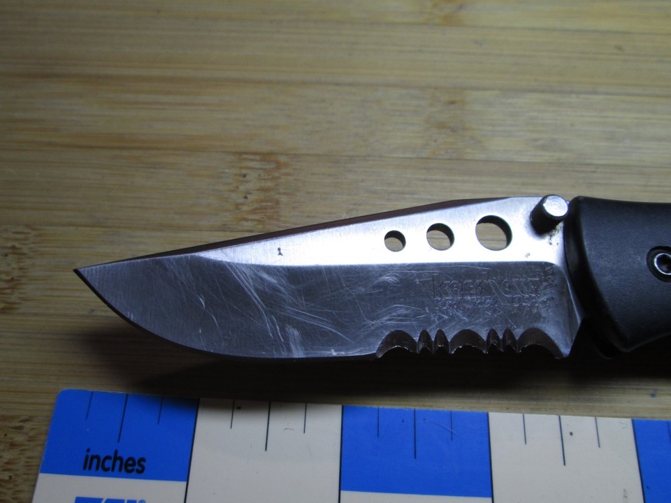 #929 Black Kershaw 1560ST Whirlwind Serrated Assisted Opening USA Knife ...