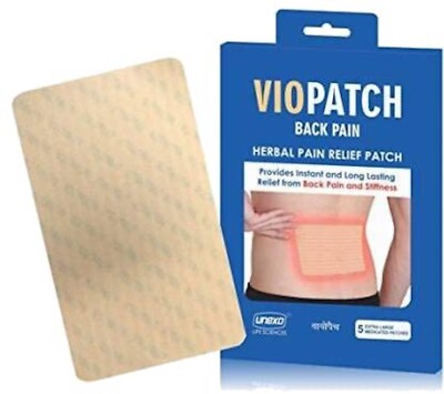 Viopatch Herbal Back Relief Patch XL - Pack of 5 Extra Large Patches ...