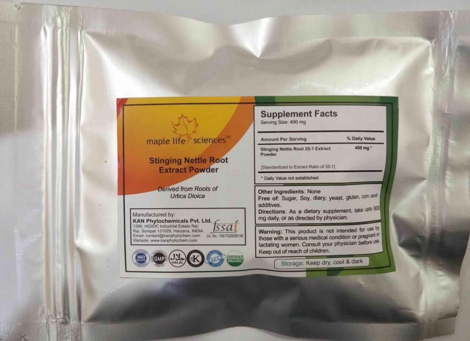 Stinging Nettle Root 20:1 Extract Powder For Prostate Health Skin ...