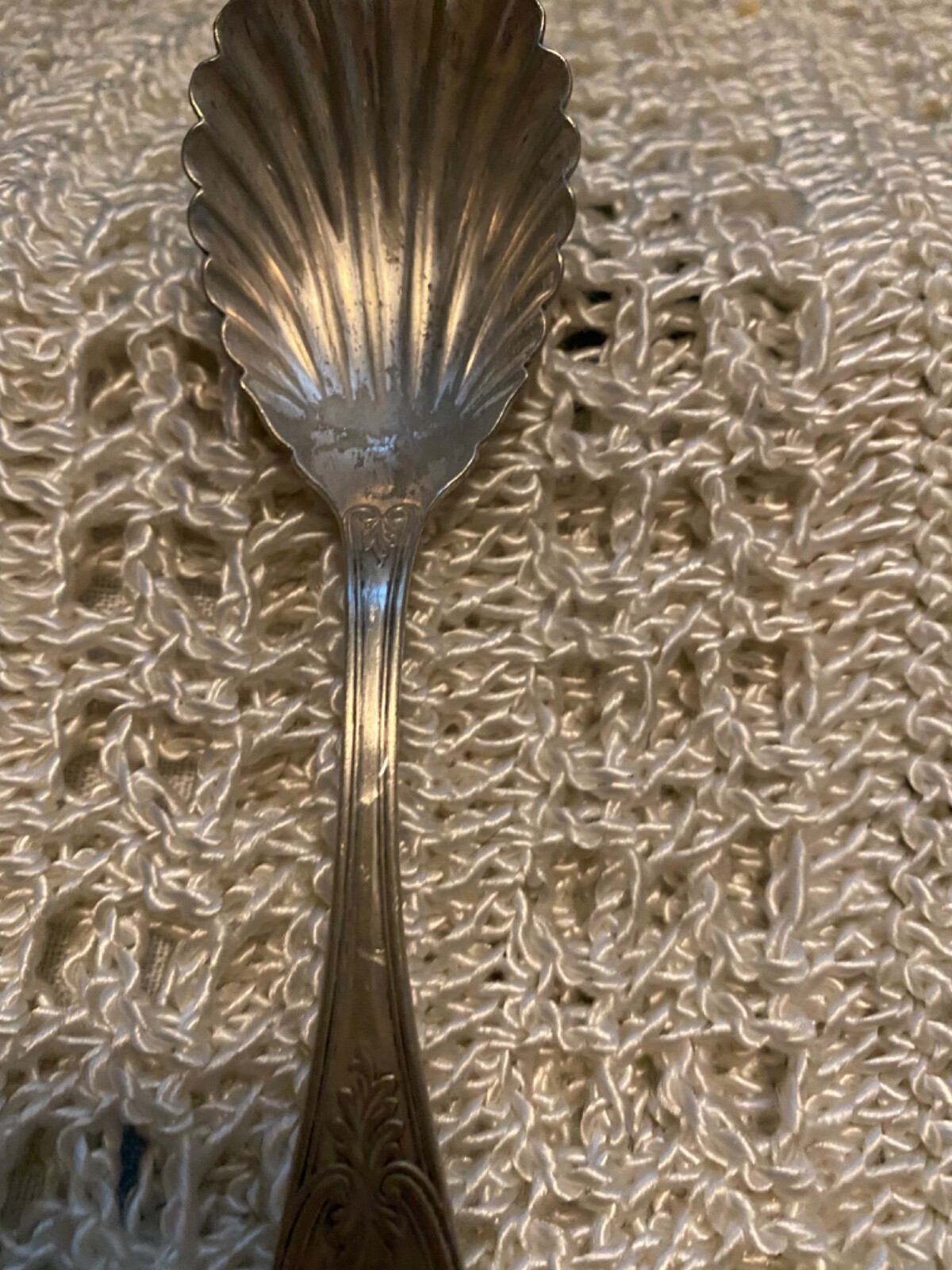 Antique 1847 ROGERS BROS A1 "OLIVE" SILVERPLATE SUGAR SHELL SPOON | eBay