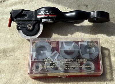 VINTAGE DYMO TAPEWRITER MODEL 1011 WITH 13 ROLLS OF TAPE AS PICTURED | eBay