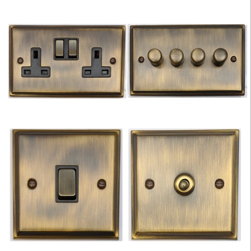 Deco Antique Bronze DAB3 Light Switches, Plug Sockets, Dimmers, Cooker ...