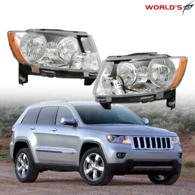 For 2011-2013 Jeep Grand Cherokee 11-17 Compass Halogen Headlights ...
