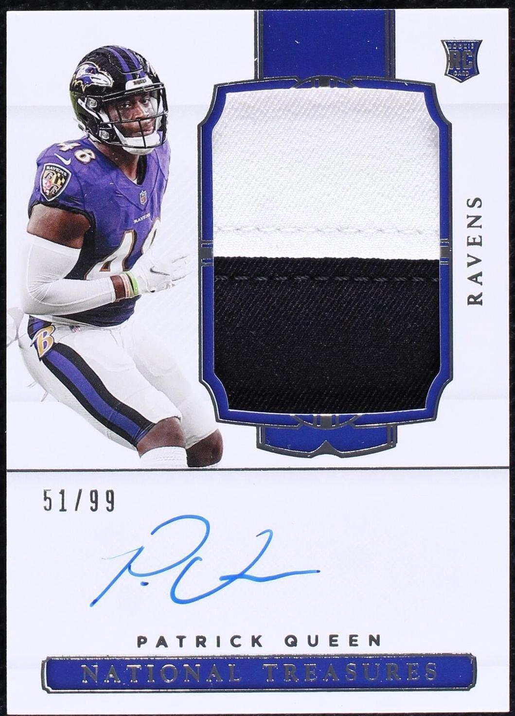 2020 Panini National Treasures - Rookie Patch Autographs Patrick Queen ...