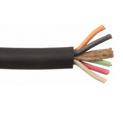 PER FOOT 12/5 SEOOW Portable Power Cable Black TPE Jacket 600V | eBay