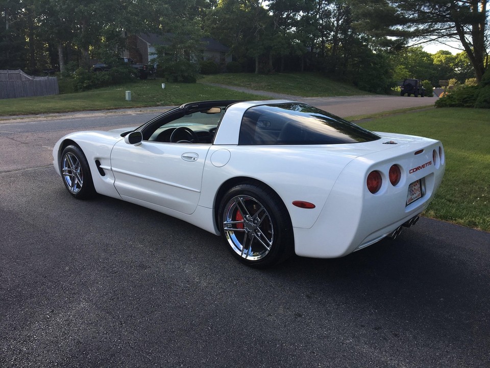 Set(4) Chrome 18 inch Staggered 5x120.65 Rims Fit C4 & C5 Corvette -Z06 ...