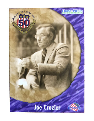 Joe Crozier Rochester Americans Amerks AHL HOF Coach Hockey Card Sabres ...