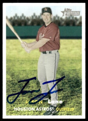 2006 Topps Heritage Jason Lane Auto Houston Astros #356 Signed | eBay
