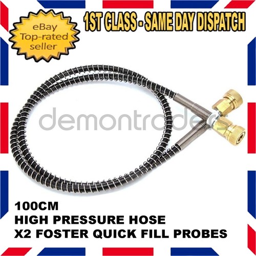 AIR RIFLE GUN PCP QUICK FILL HOSE WHIP PUMP CONNECTOR ADAPTER FOSTER ...