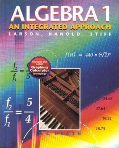 Larson Algebra 1 An Integrated Approach Pe 97 - Hardcover - GOOD ...
