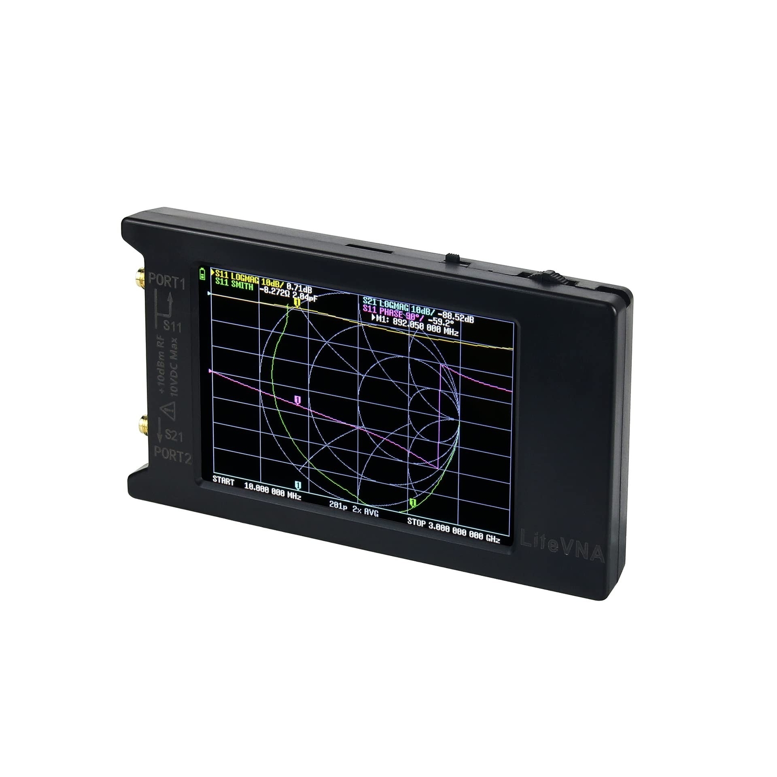LiteVNA-64 VNA Analyzer 50KHz-6.3GHz Portable Vector Network Analyzer ...