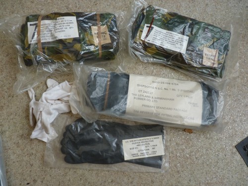 British Army NBC Suit No1 Mk 4 DPM and Boots and Gloves - packed 1988 ...