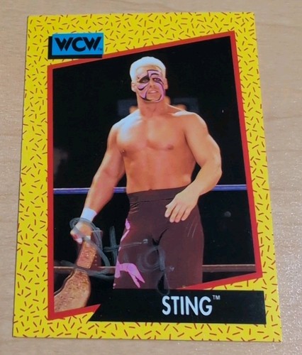 Sting 1991 Impel WCW Silver Ink Auto Autograph Hand Signed WWE Legend ...