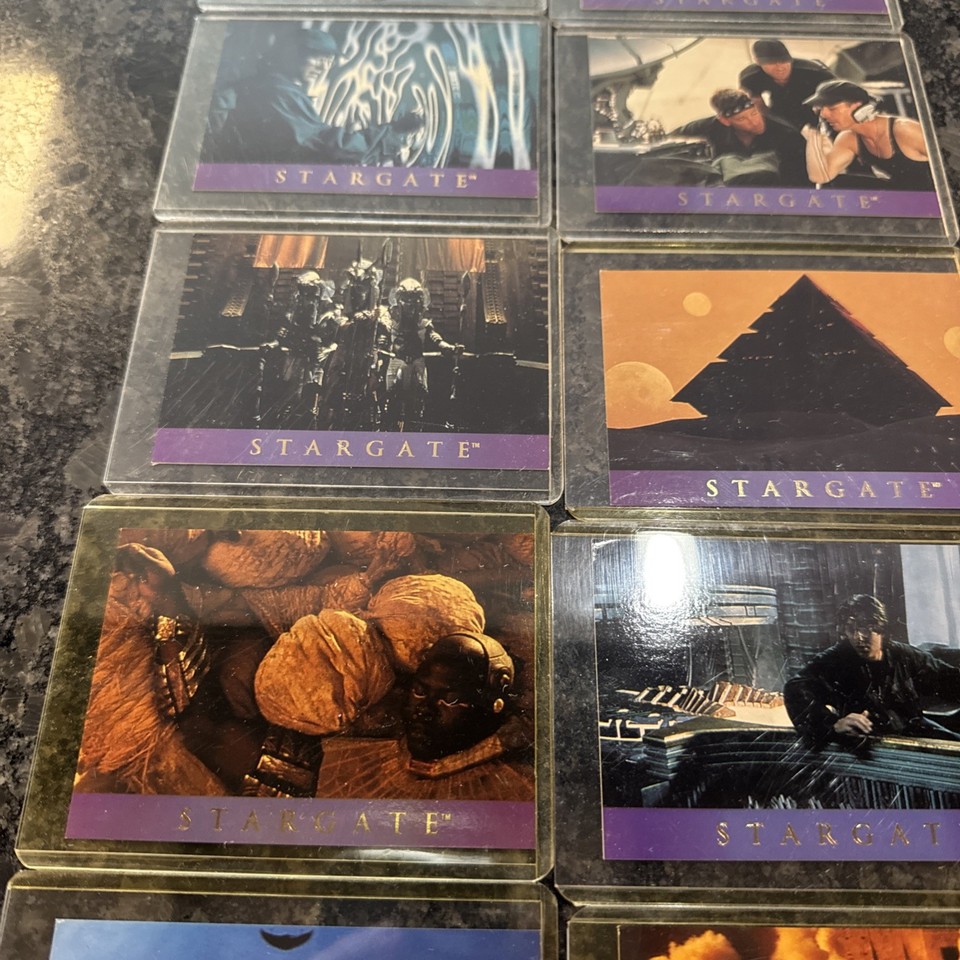 1994 STARGATE Movie COMPLETE ADVENTURE Chase CARD SET NM Collect-A-Card ...