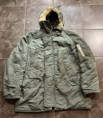 Vintage N-3B Military Green Parka Jacket Men’s Size XL | eBay