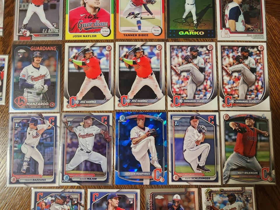 Cleveland Guardians 27 Card Team Lot RCs Parallel/Inserts Naylor ...