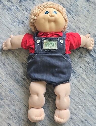 Vintage 1982 Cabbage Patch Doll Boy Blonde Hair Blue Eyes | eBay