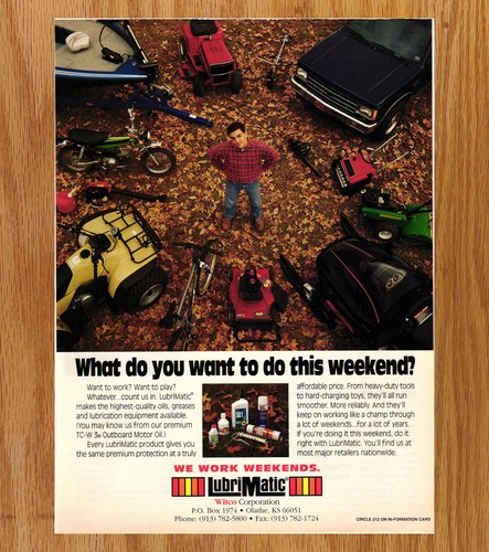 Lubrimatic Witco Lubrication Motor Oil Greases - Magazine Print Ads ...