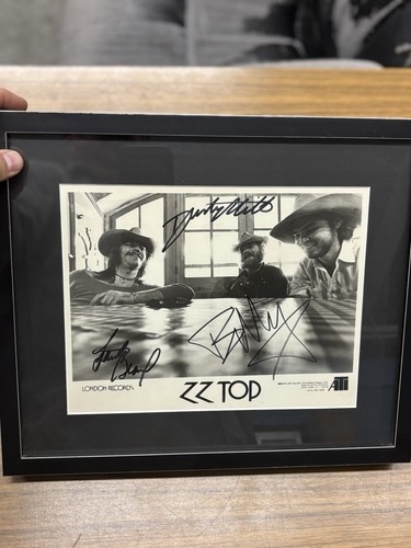 ZZTOP Autographed Photo Framed | eBay