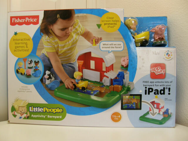 Fisher Little People Apptivity Barnyard iPad Farm Pig Cow Tractor for ...